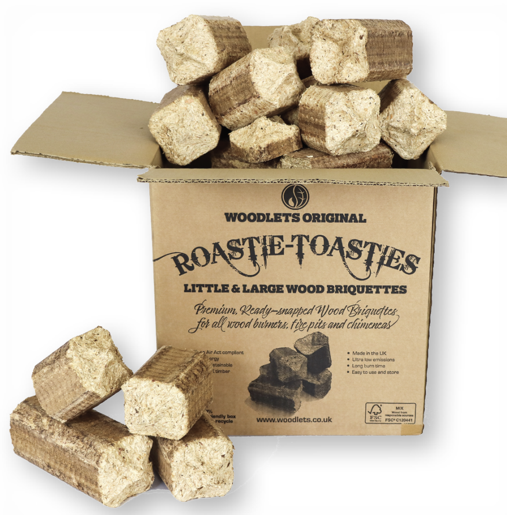 Woodlets Roastie-Toasties | Premium Ready-snapped Briquettes
