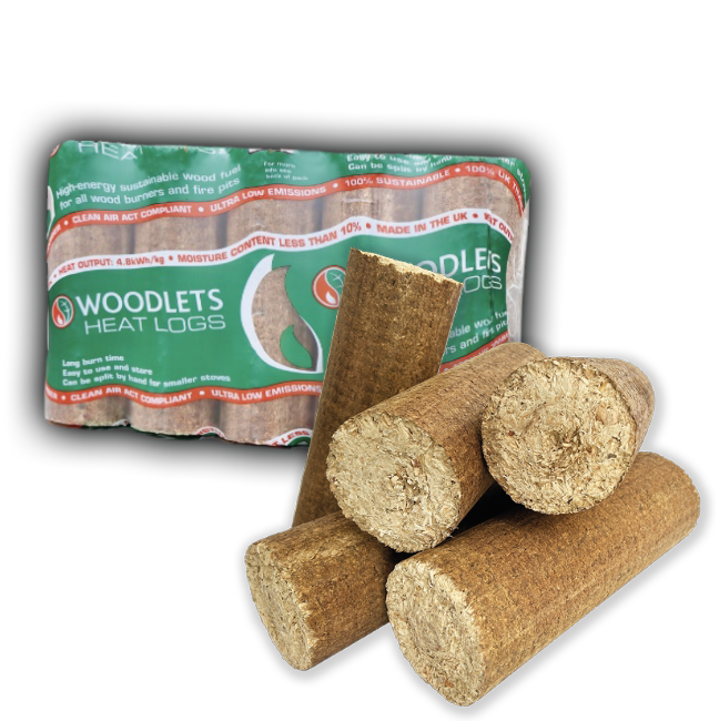 Woodlets Wood Heat Logs: Sustainable & Highly Efficient Heat logs